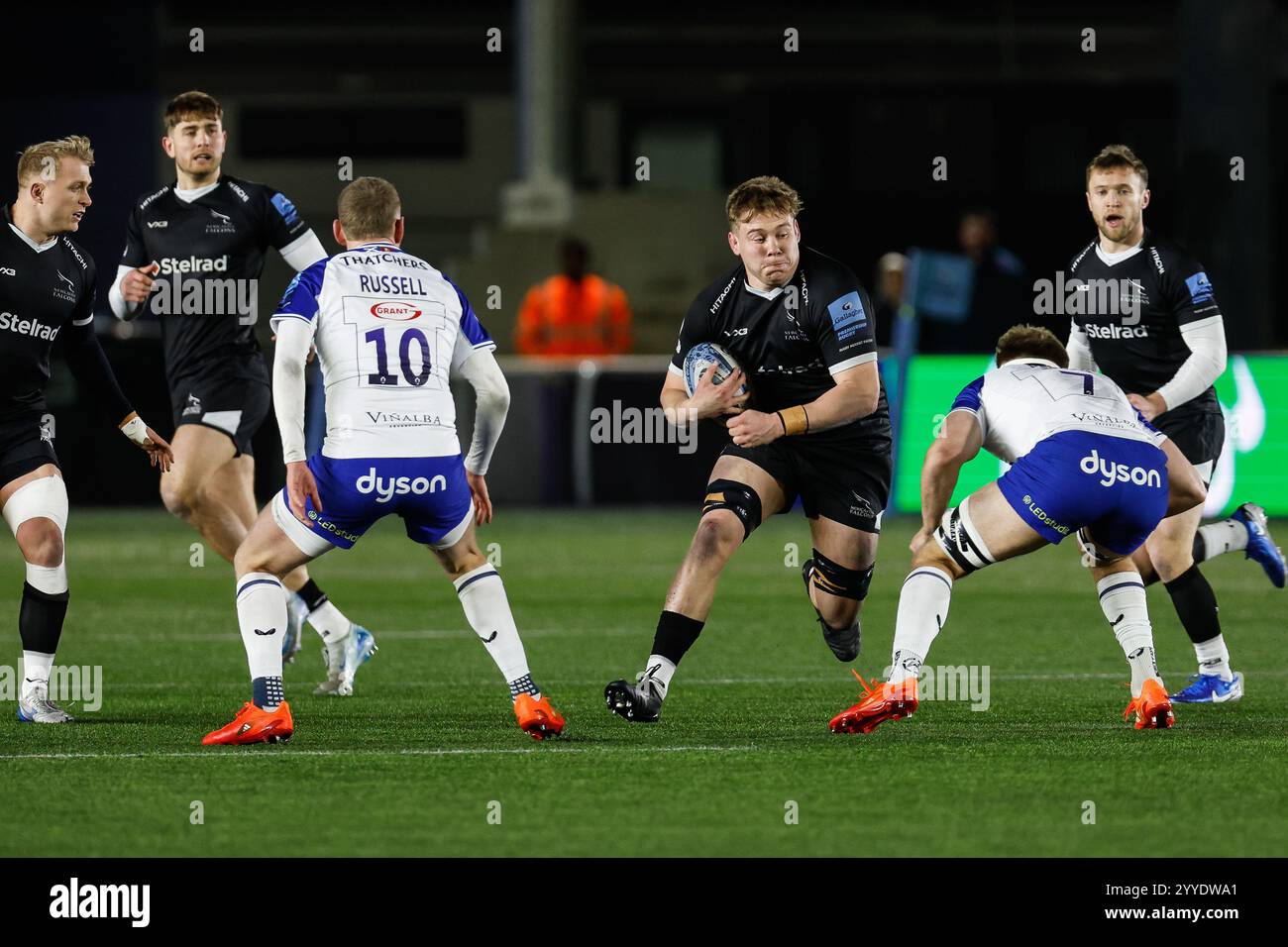 Newcastle, Gbr. 21st Dec, 2024. Freddie Lockwood of Newcastle Falcons ...