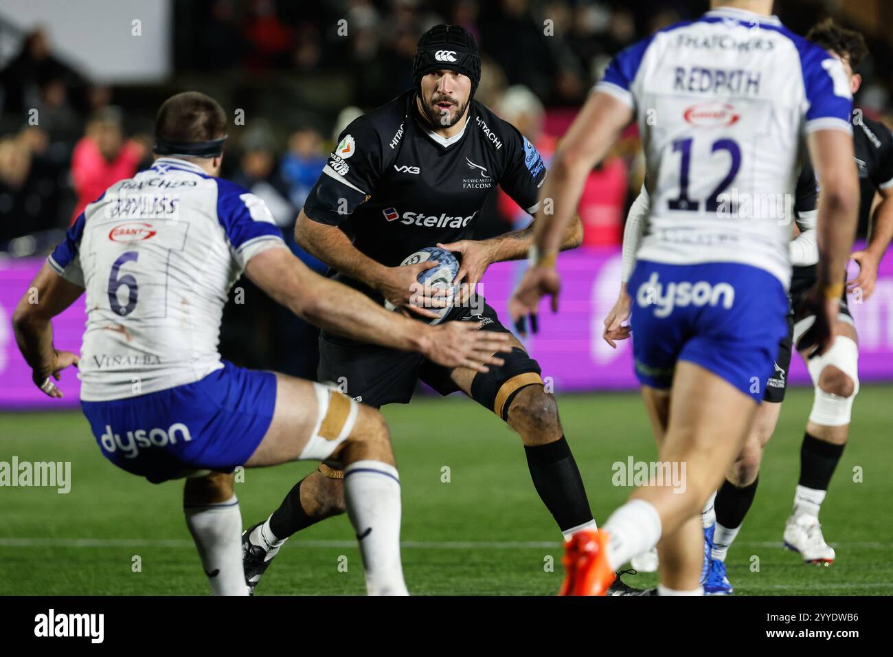 Newcastle, Gbr. 21st Dec, 2024. Kiran McDonald of Newcastle Falcons in ...