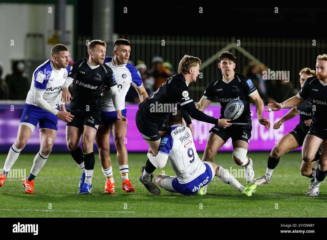 Newcastle, Gbr. 21st Dec, 2024. Alex Hearle of Newcastle Falcons ...