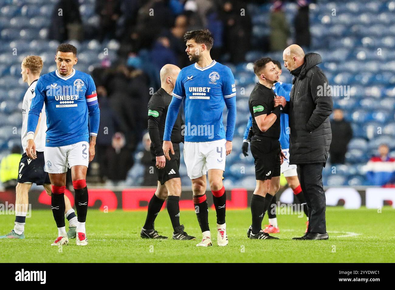 Glasgow, UK. 21st Dec, 2024. Rangers played Dundee at Ibrox stadium in ...