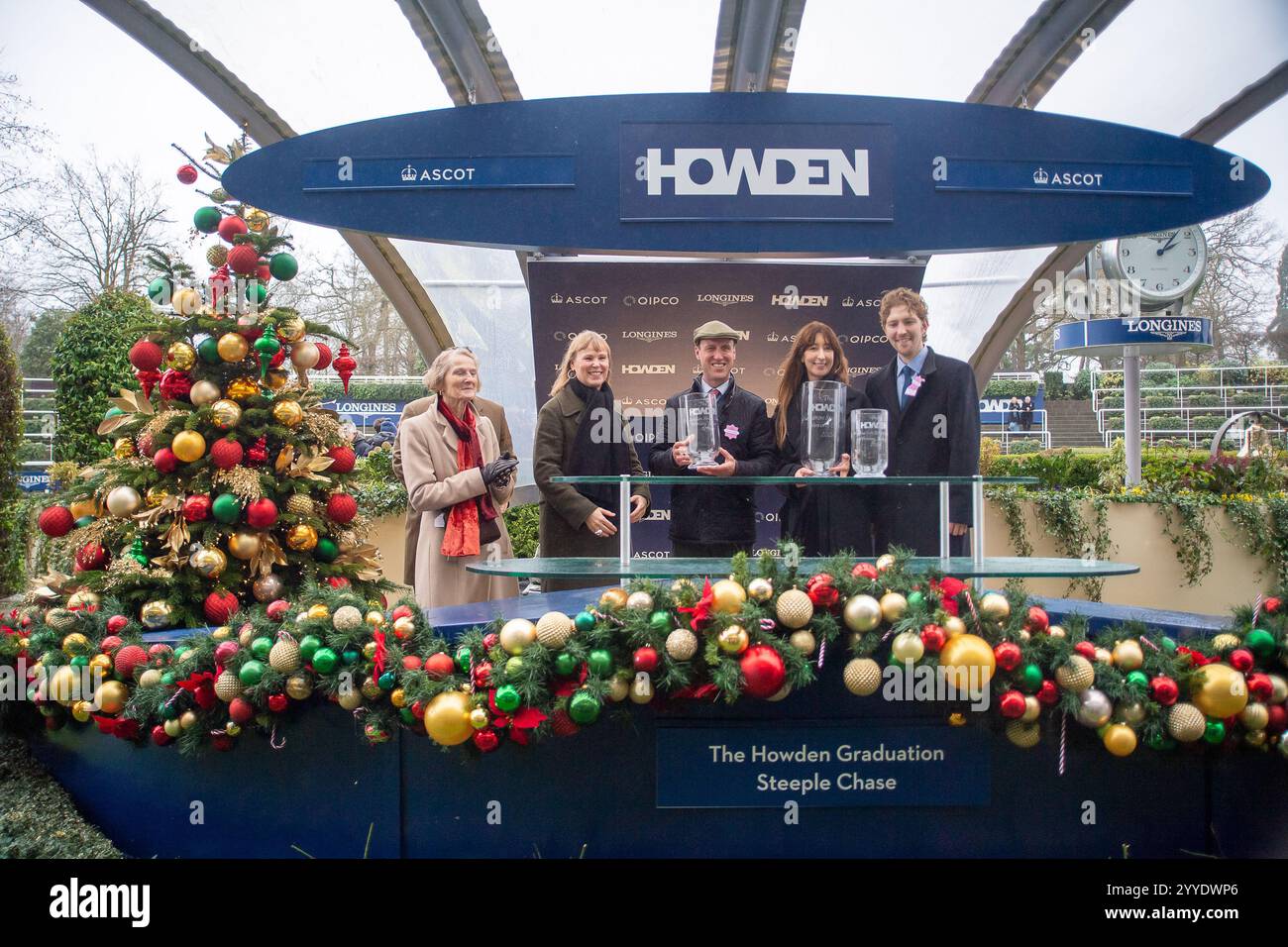 Ascot, Berkshire, UK. 21st December, 2024. The Winners Presentation ...