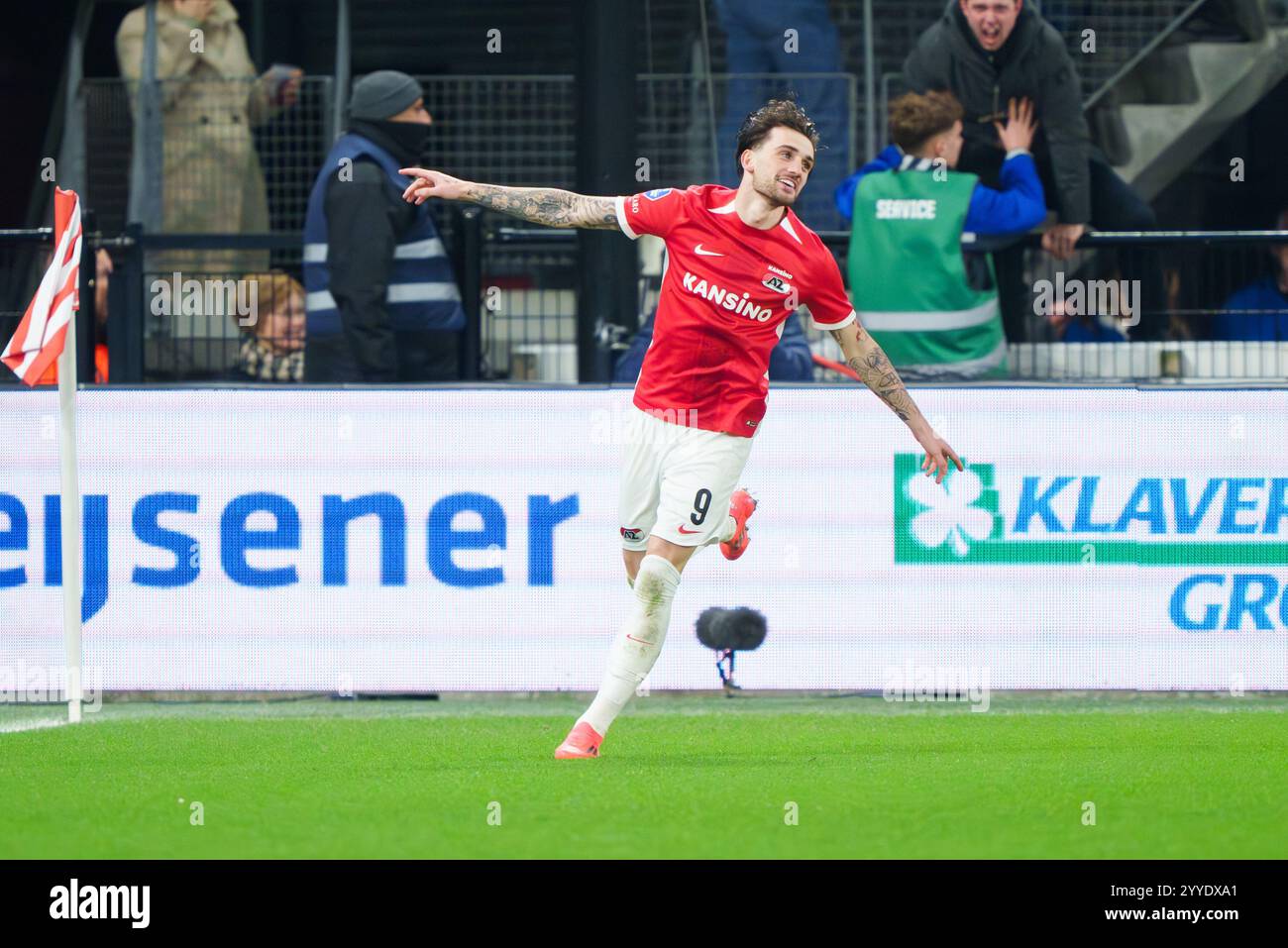 Alkmaar, Netherlands. 21st Dec, 2024. ALKMAAR, 21-12-2024, AFAS stadium ...
