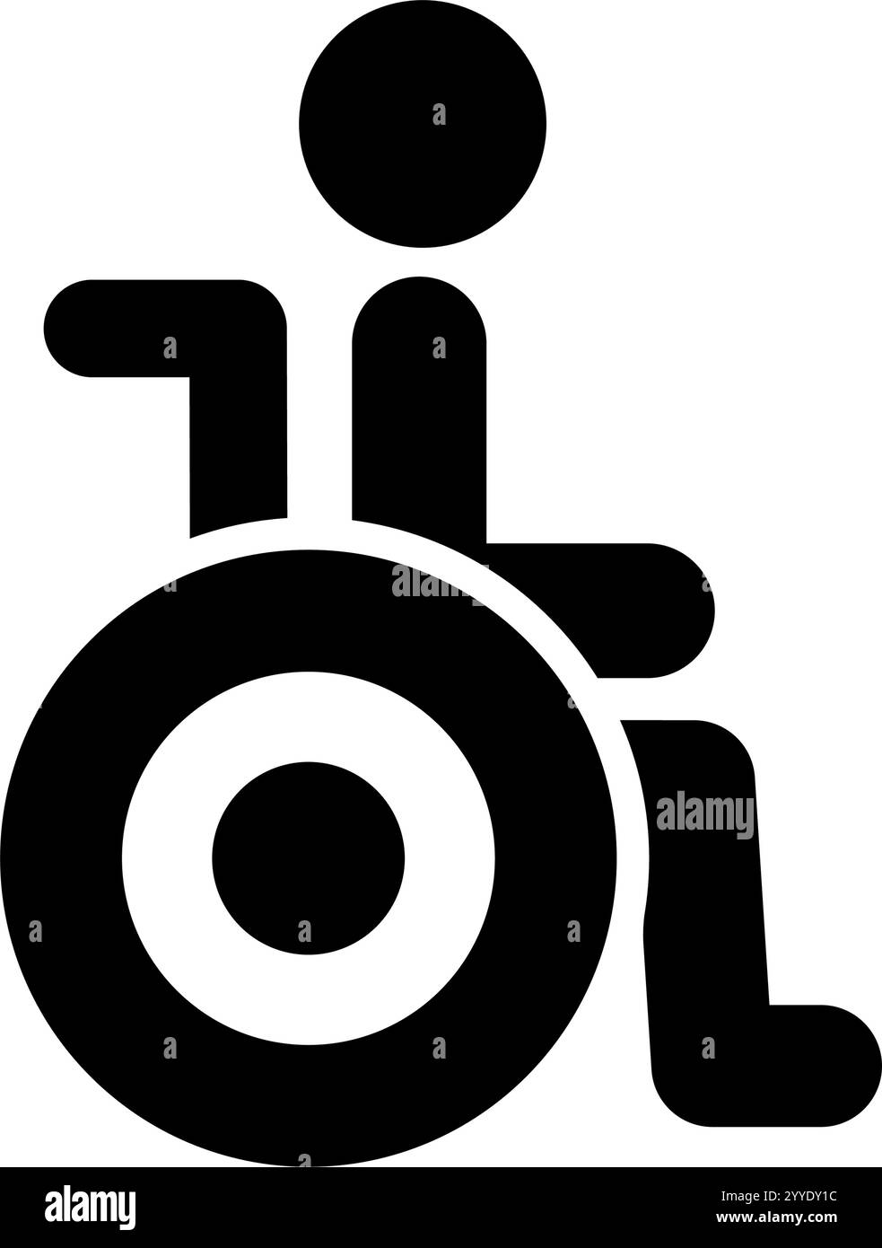 Wheelchair symbol - vector icon Stock Vector Image & Art - Alamy