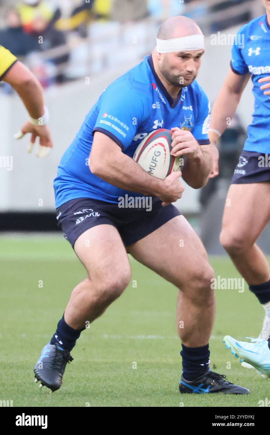 Tokyo, Japan. 21st Dec, 2024. Saitama Panasonic Wild Knights prop Craig ...