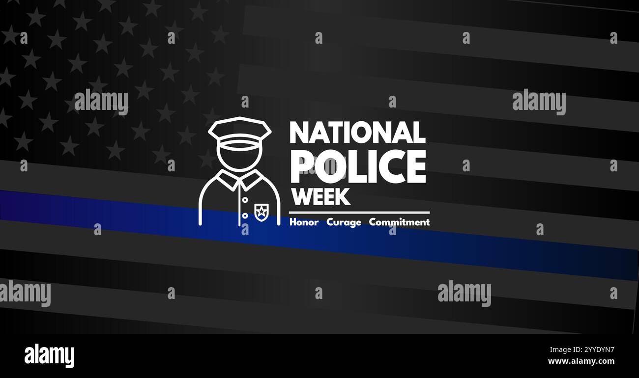 National Police Week banner Stock Vector Image & Art - Alamy
