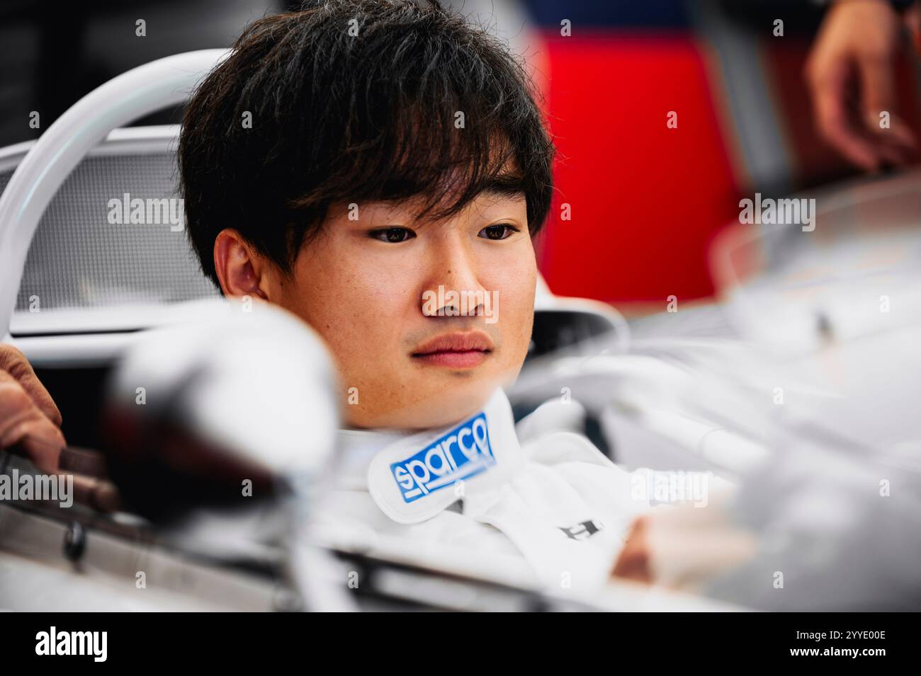 Yuki Tsunoda (JAP) behind the wheel of the HONDA RA272, which was the first Honda car to win at ...