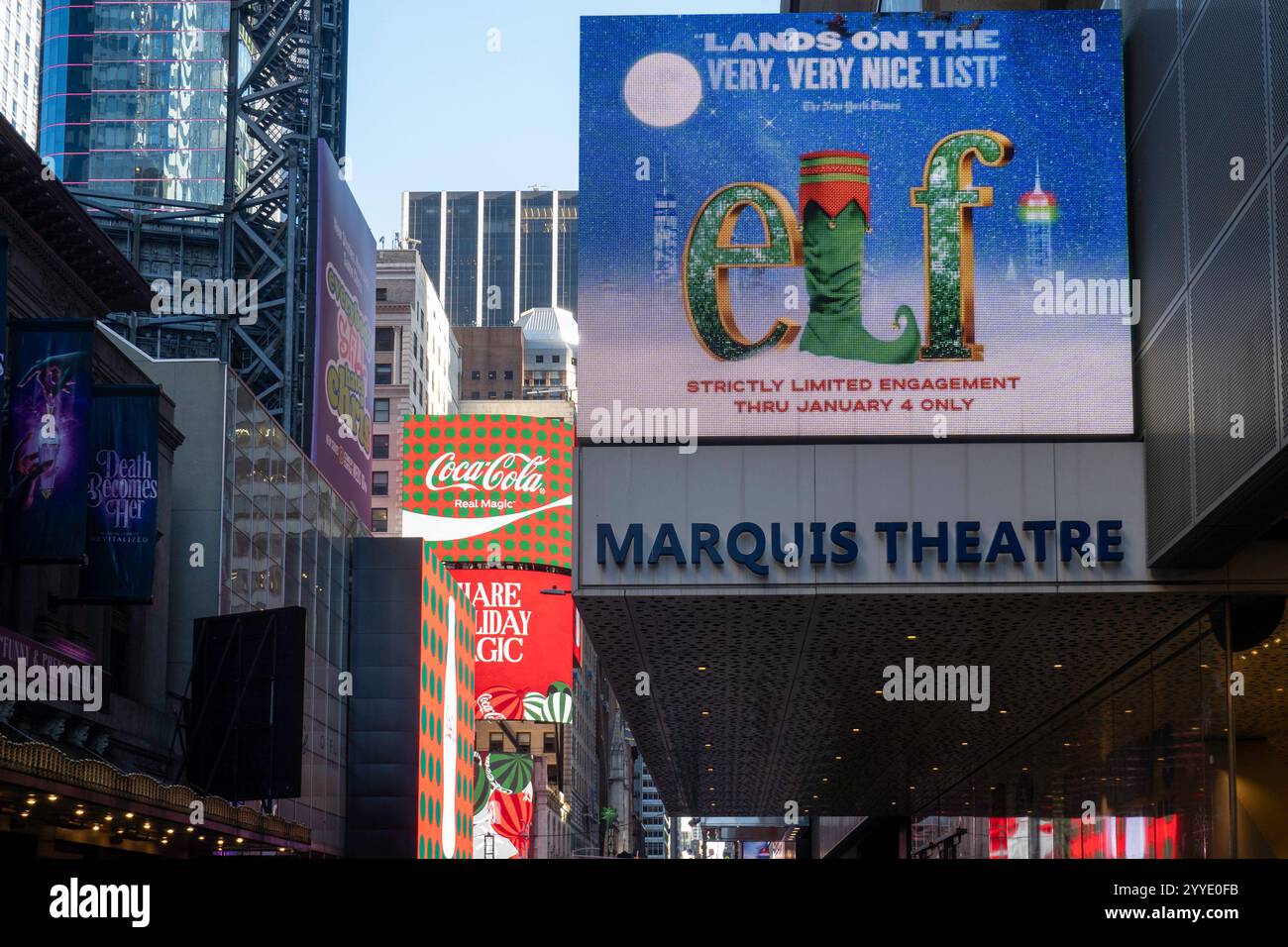 Elf the musical logo hi-res stock photography and images - Alamy