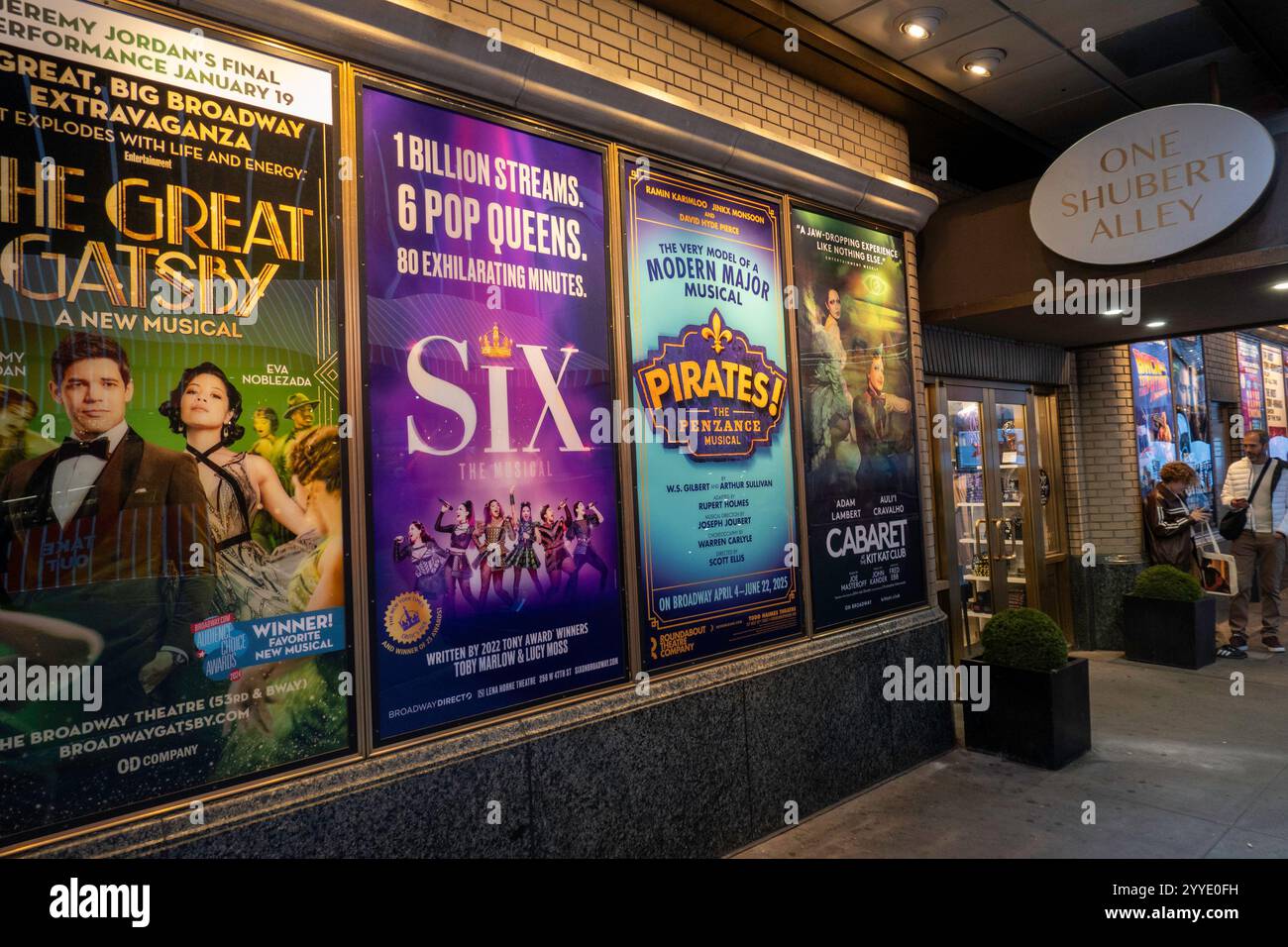 Shubert Alley Broadway Play Posters, New York City, USA 2024 Stock ...