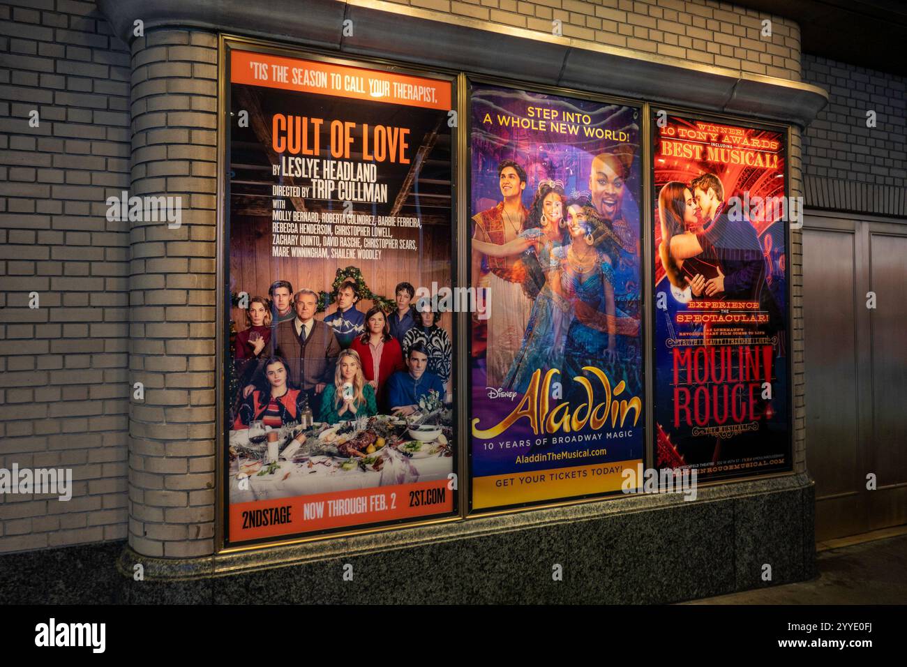 Shubert Alley Broadway Play Posters, New York City, USA 2024 Stock ...