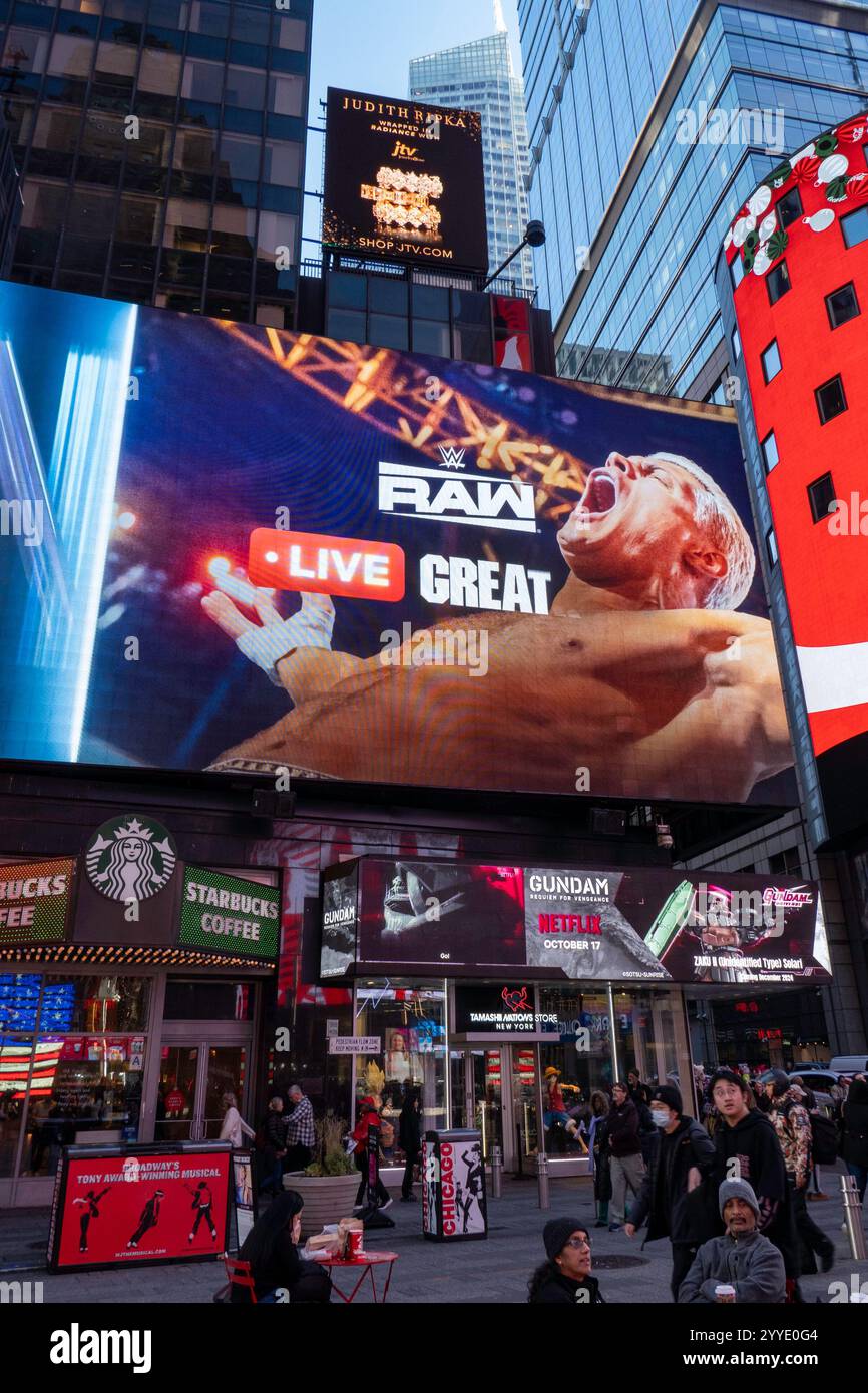Electronic Advertising Billboards in Times Square, NYC, USA, 2024 Stock ...
