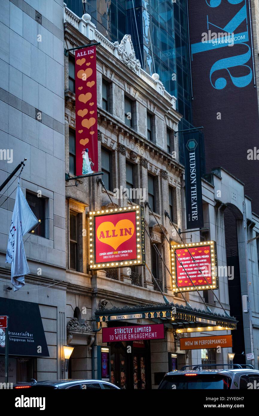 The hudson theatre at the millennium broadway hotel hi-res stock ...