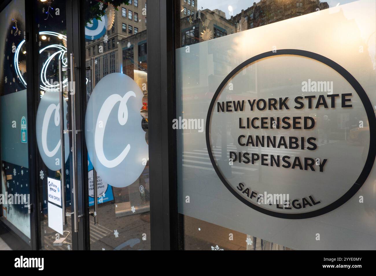 The culture house is a New York State licensed cannabis dispensary, 6th Avenue, New York City ...