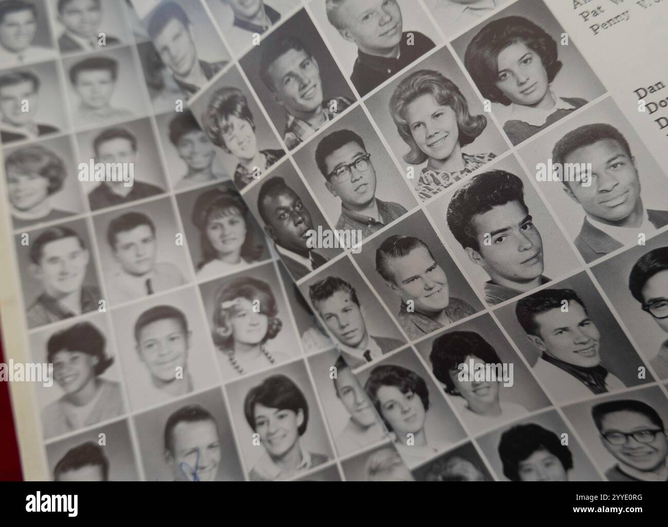 Vintage 1960s High School Yearbook, USA Stock Photo - Alamy