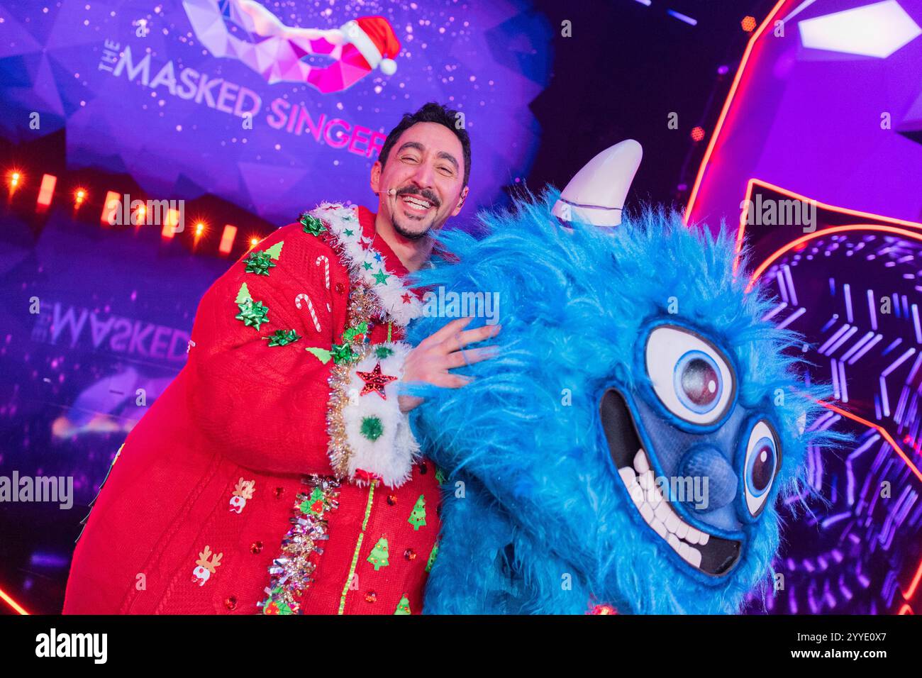 Cologne, Germany. 21st Dec, 2024. Rapper Eko Fresh is on stage as the ...