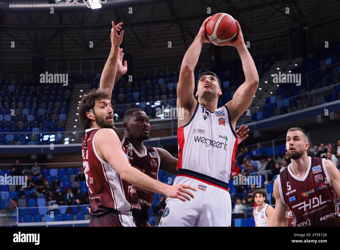Milan, Italy. 21st Dec, 2024. Giordano Pagani (Wegreenit Urania Basket ...
