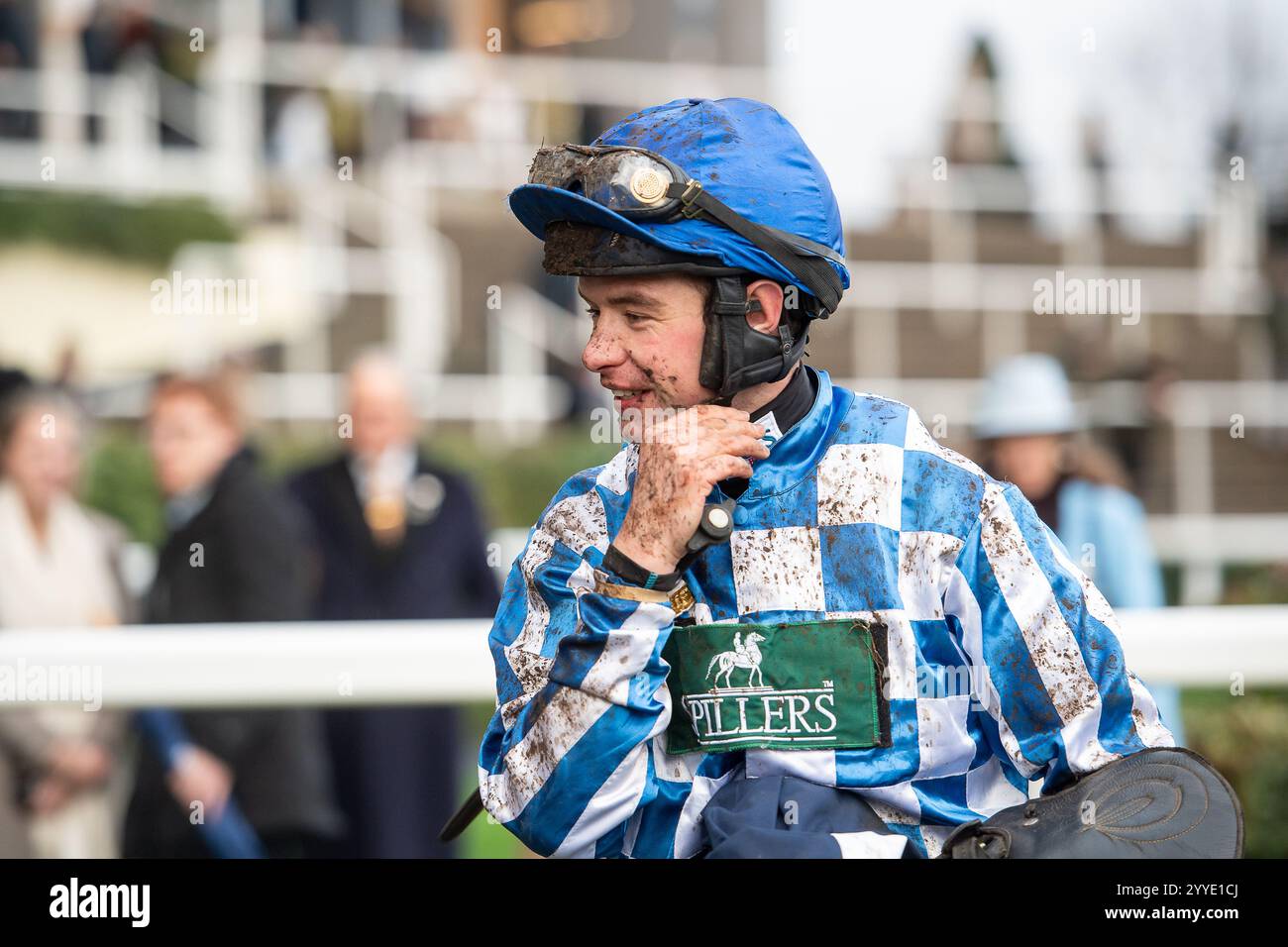 Ascot, Berkshire, UK. 21st December, 2024. Jockey Charlie Deutsch ...