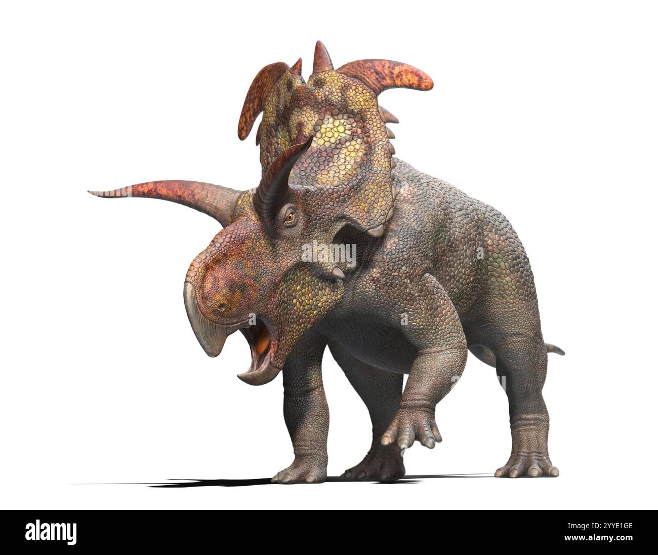 Lokiceratops, a Horned Dinosaur from the Late Cretaceous Stock Photo ...