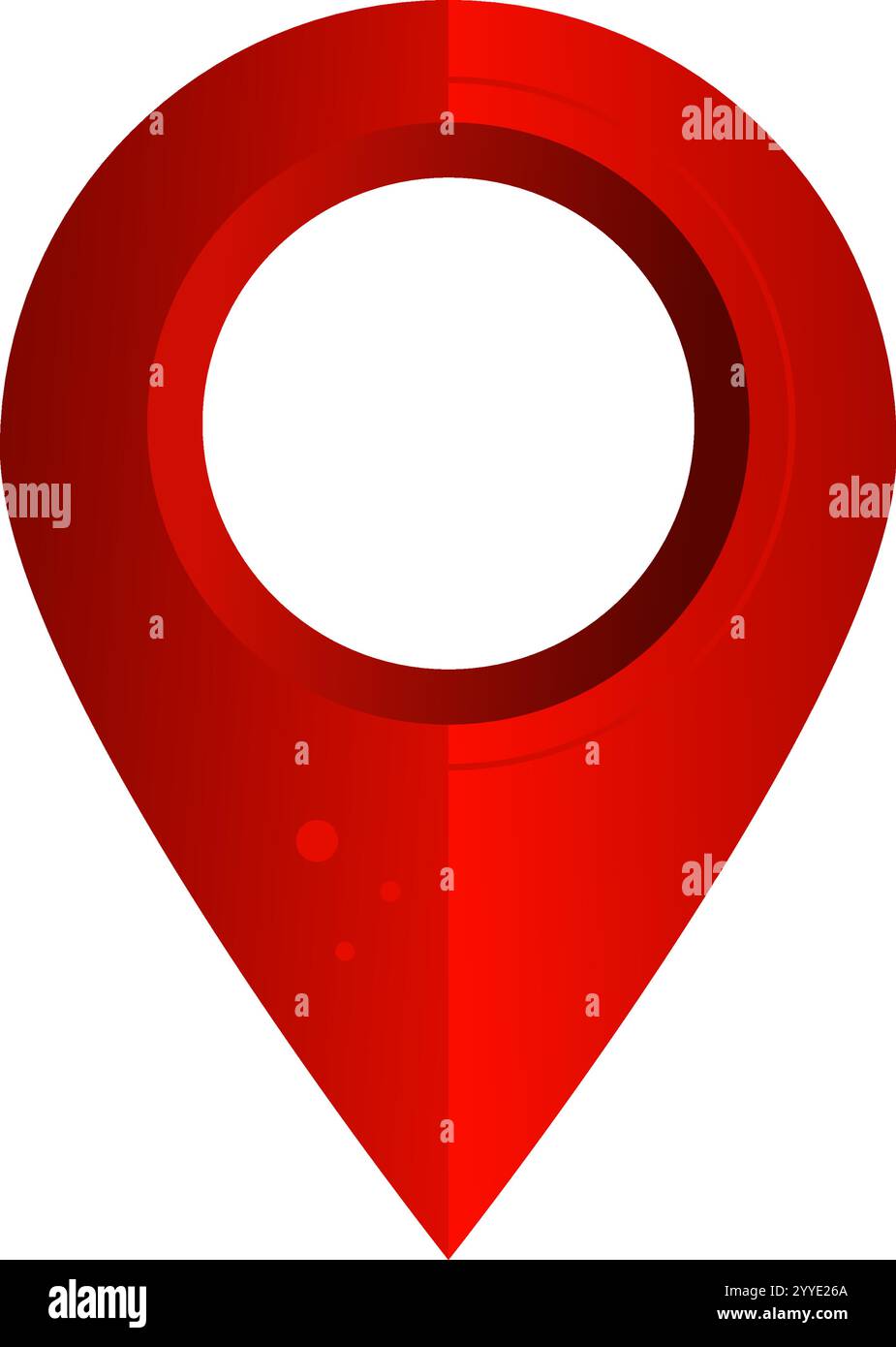 red map pointer, map pin 3D Stock Vector Image & Art - Alamy