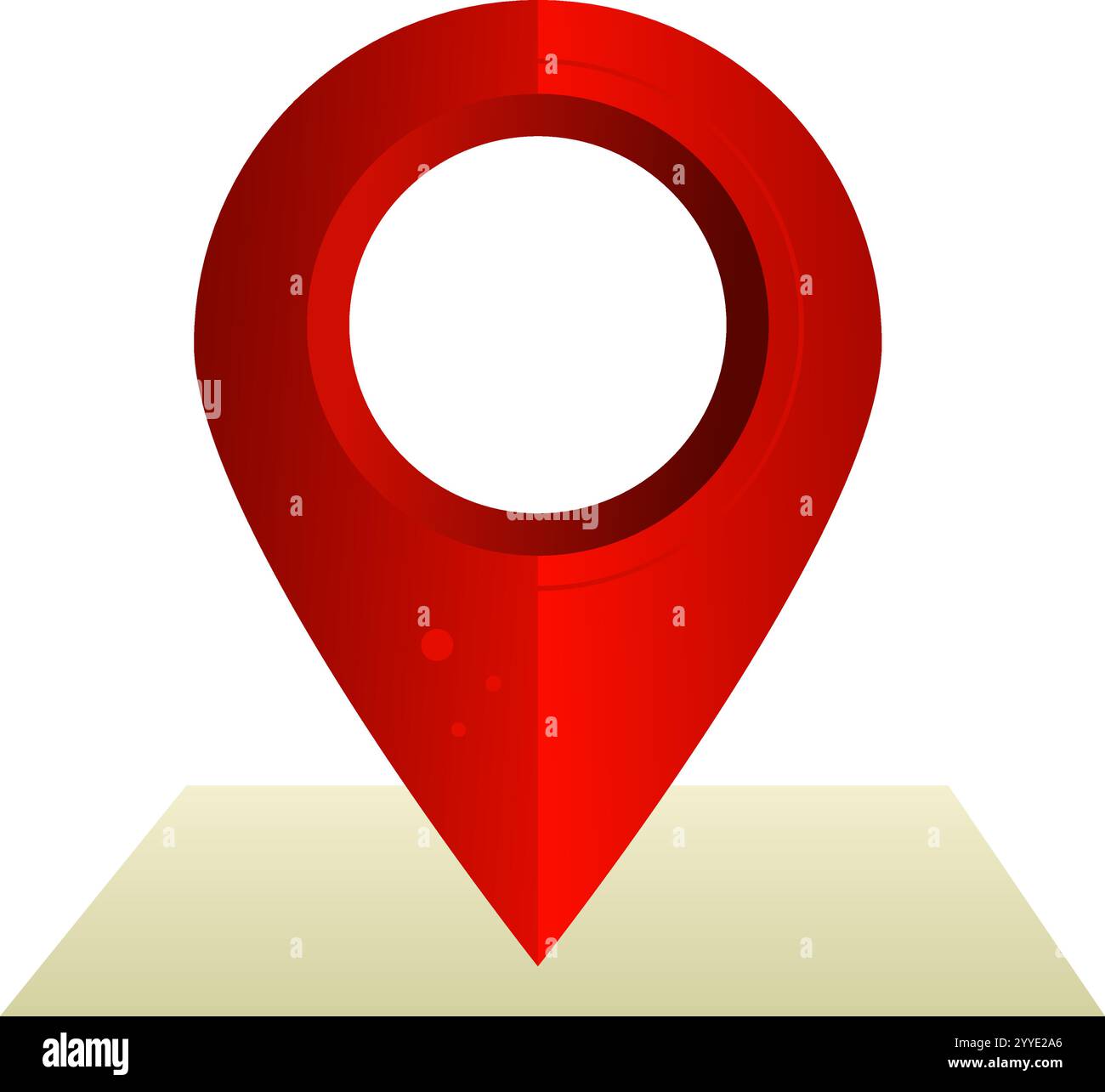red map pointer, map pin 3D Stock Vector Image & Art - Alamy
