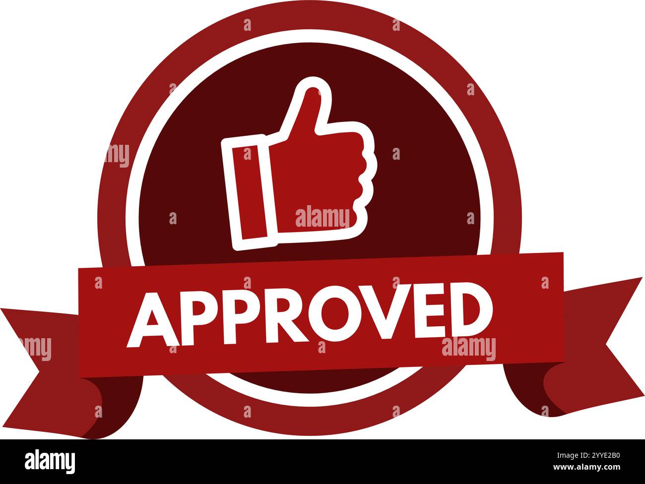 Approved label - vector illustration Stock Vector Image & Art - Alamy