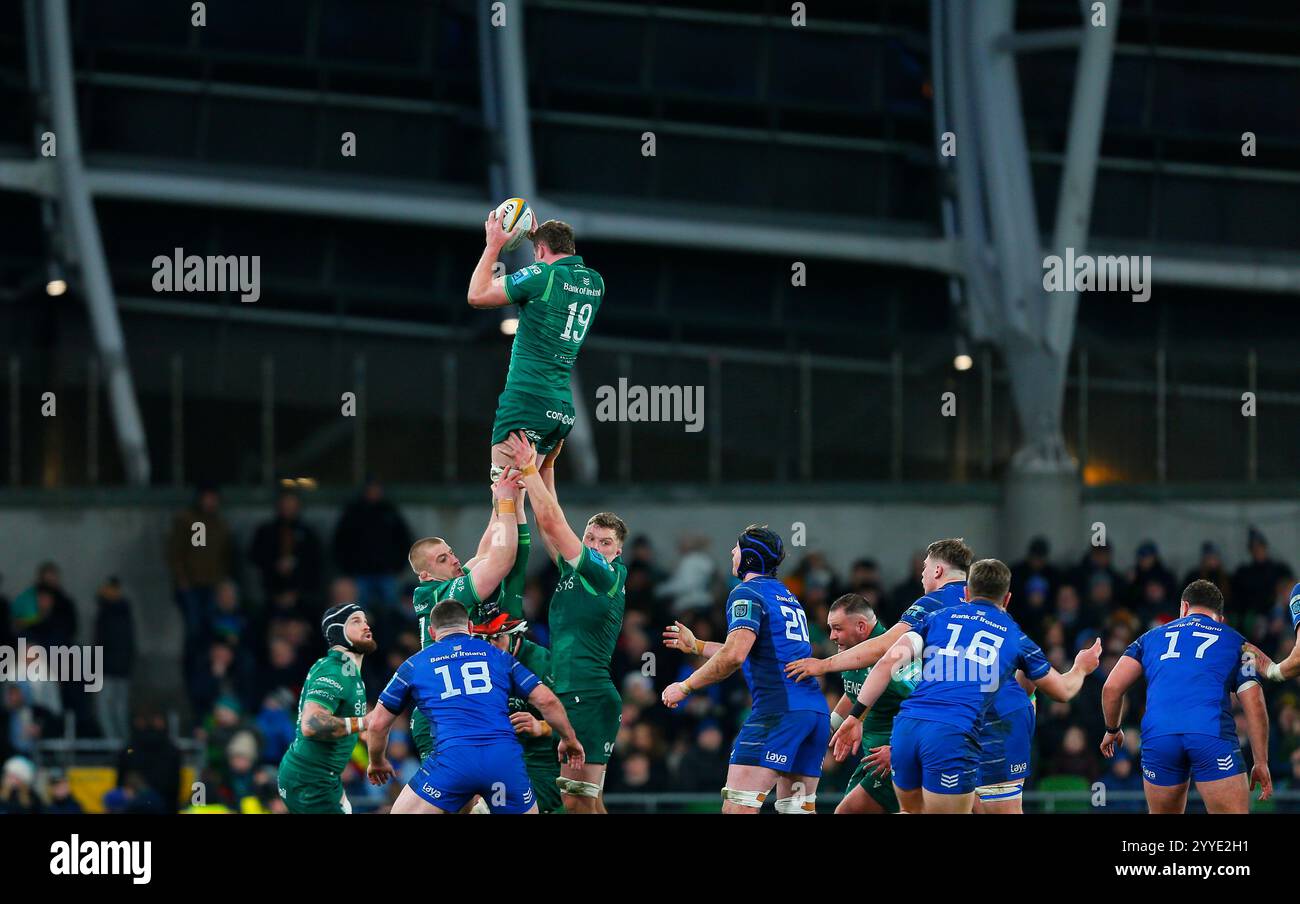 Aviva Stadium, Dublin, Ireland. 21st Dec, 2024. United Rugby ...