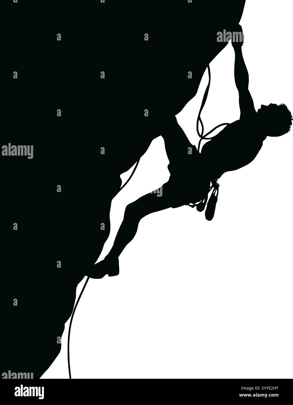 rock climber silhouette Stock Vector Image & Art - Alamy