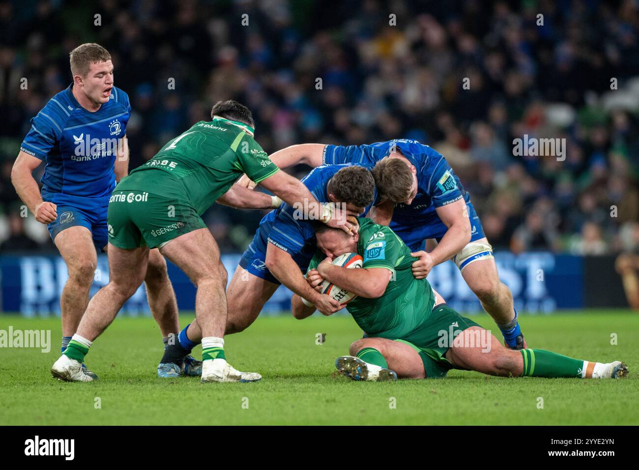 Dublin, Ireland. 21st Dec, 2024. Jack Aungier of Connacht with the ball ...