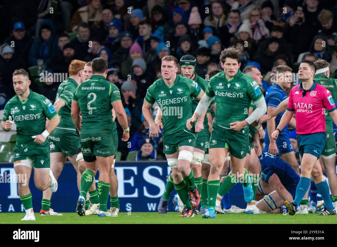 Dublin, Ireland. 21st Dec, 2024. Oisin Dowling of Connacht celebrates ...