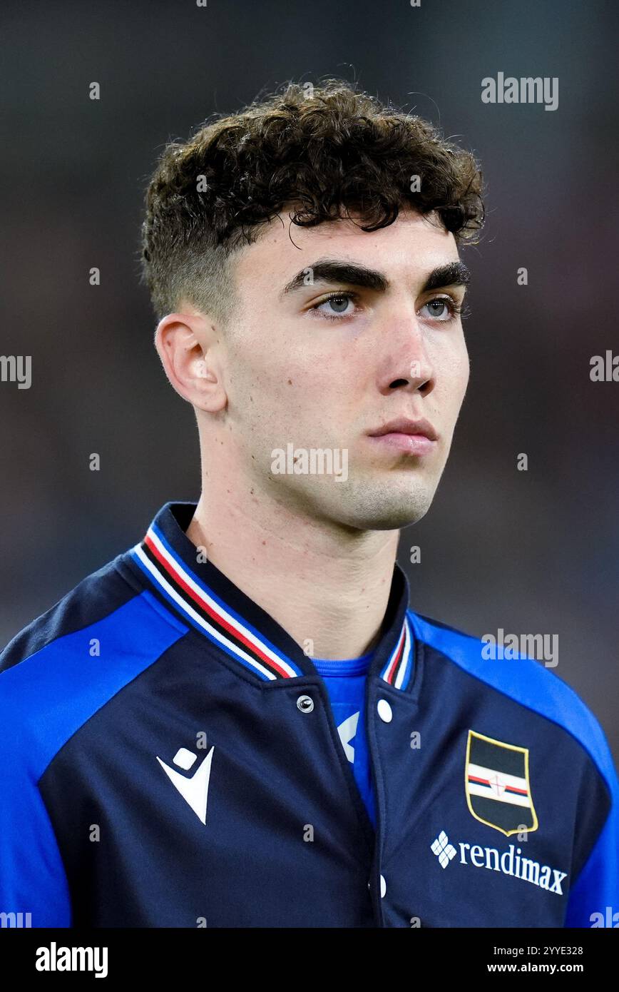 Rome, Italy. 18th Dec, 2024. Davide Veroli of UC Sampdoria during the ...