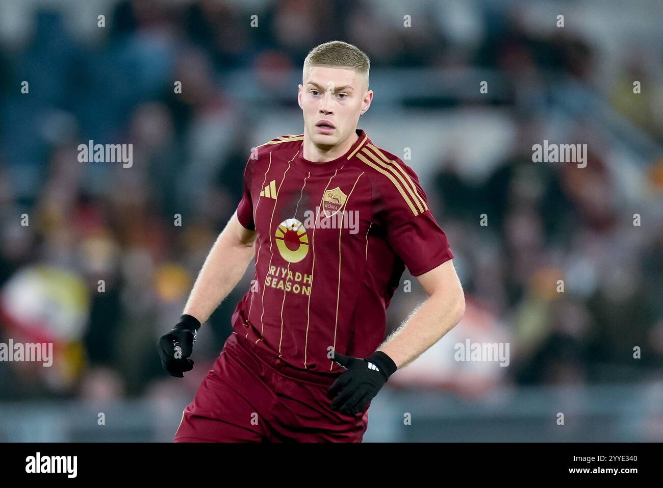 Rome, Italy. 18th Dec, 2024. Artem Dovbyk of AS Roma looks on during ...