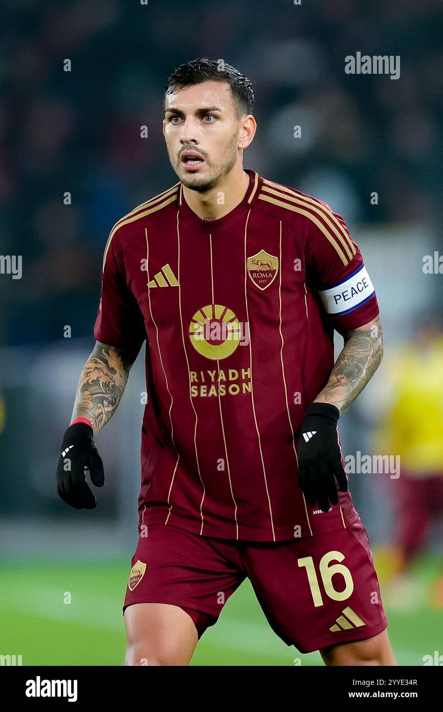 Rome, Italy. 18th Dec, 2024. Leandro Paredes of AS Roma looks on during ...