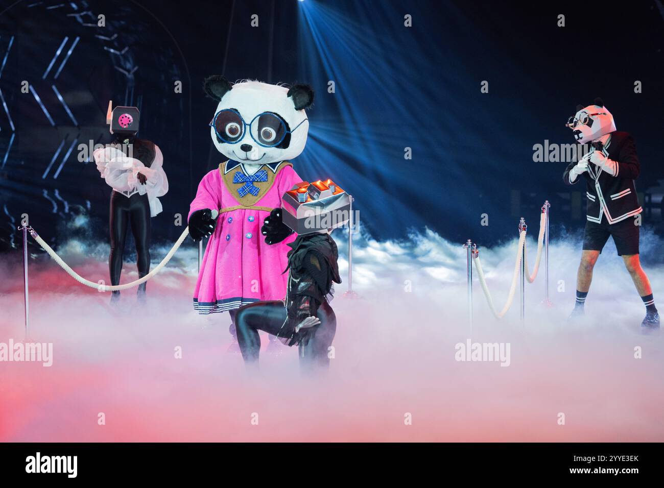 Cologne, Germany. 21st Dec, 2024. The character "The Panda" is on stage ...