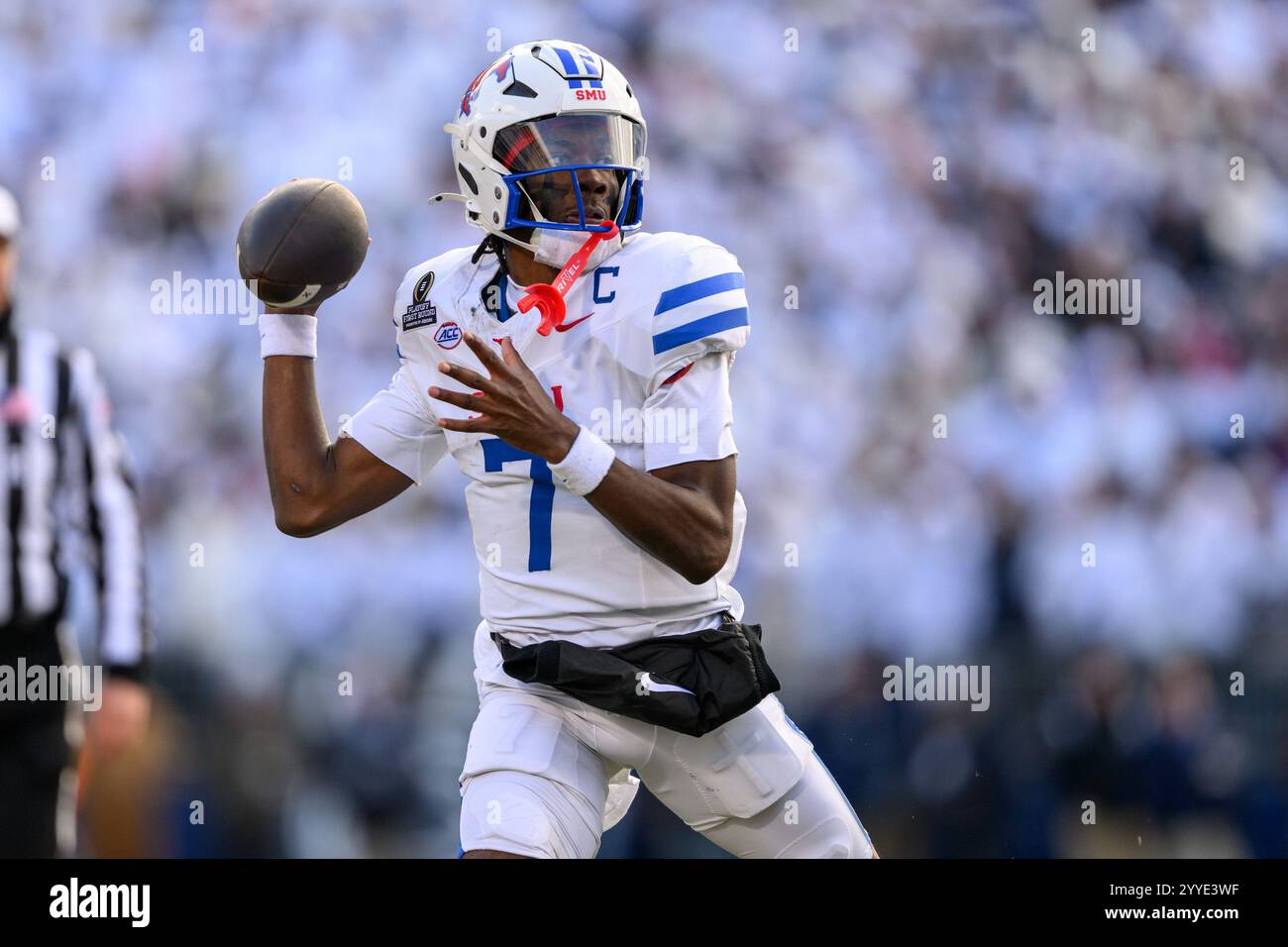 State College, PA, USA. 21st Dec, 2024. Southern Methodist Mustangs ...