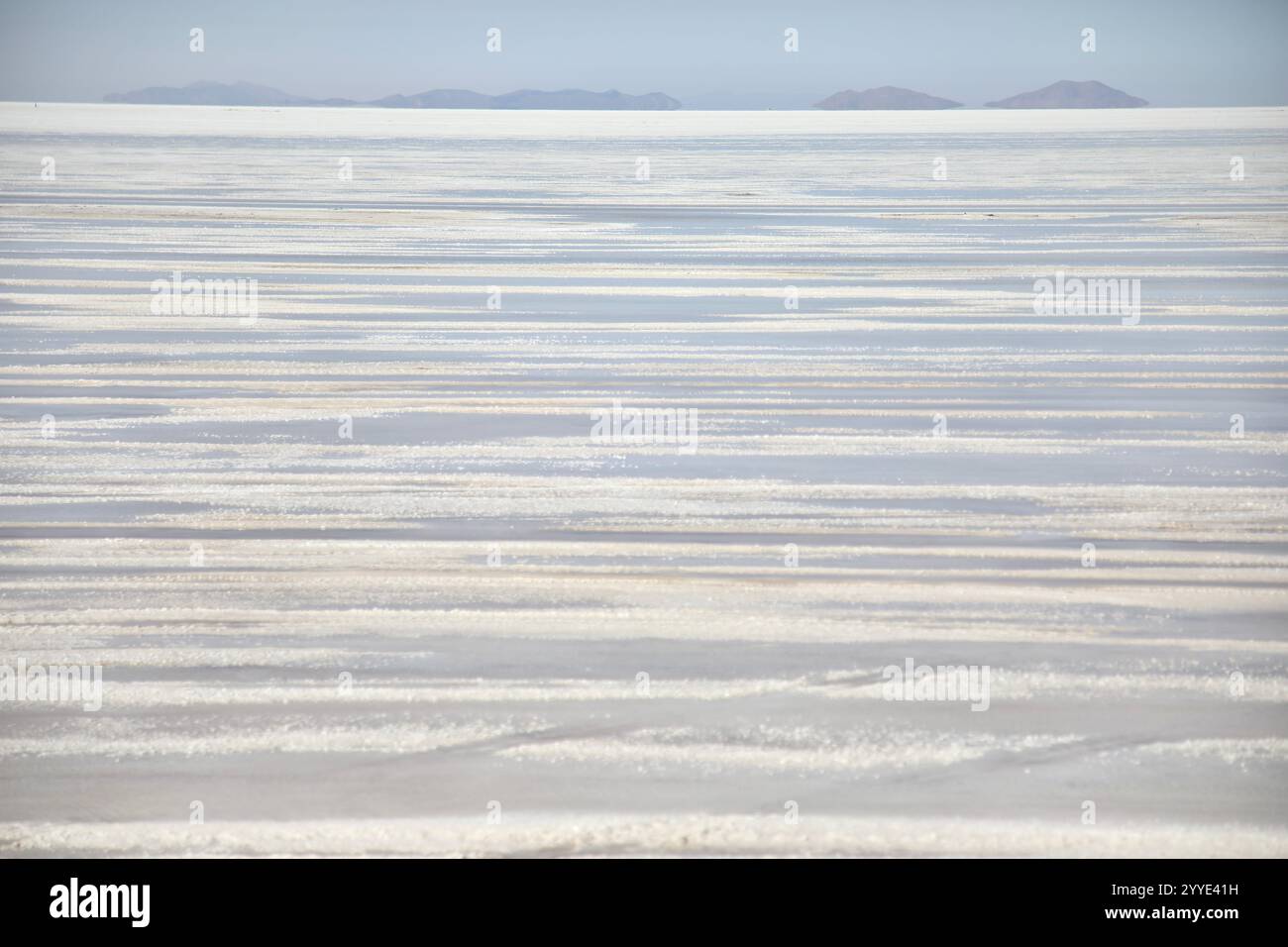 The Salar de Uyuni, a salt desert in Bolivia is pictured. Located at an ...