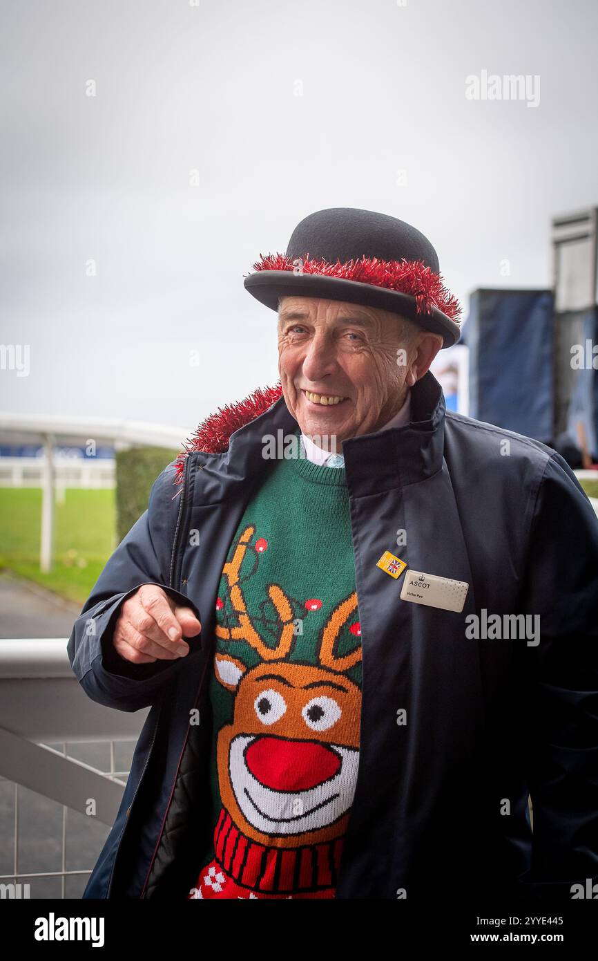Ascot, Berkshire, UK. 21st December, 2024. Ascot Steward, Victor Pye ...