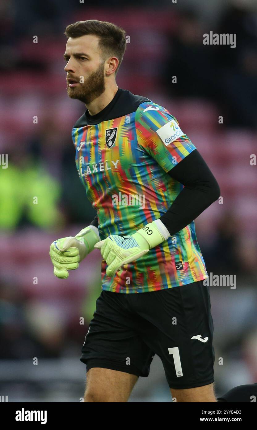 Norwich City Goalkeeper Angus Gunn during the Sky Bet Championship ...