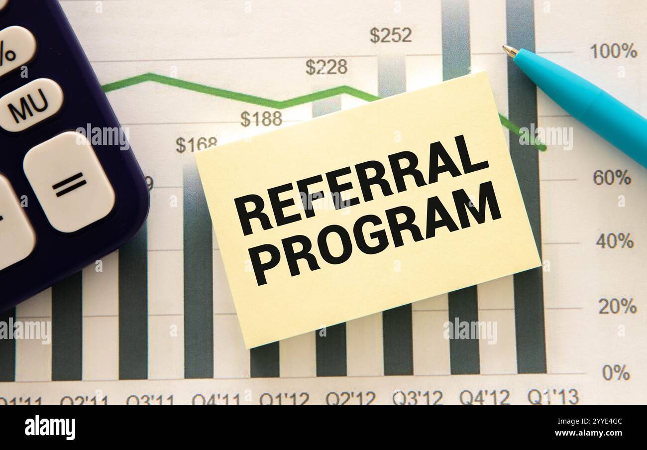 Referral program cup of coffee with notepad with text Tax Planning ...
