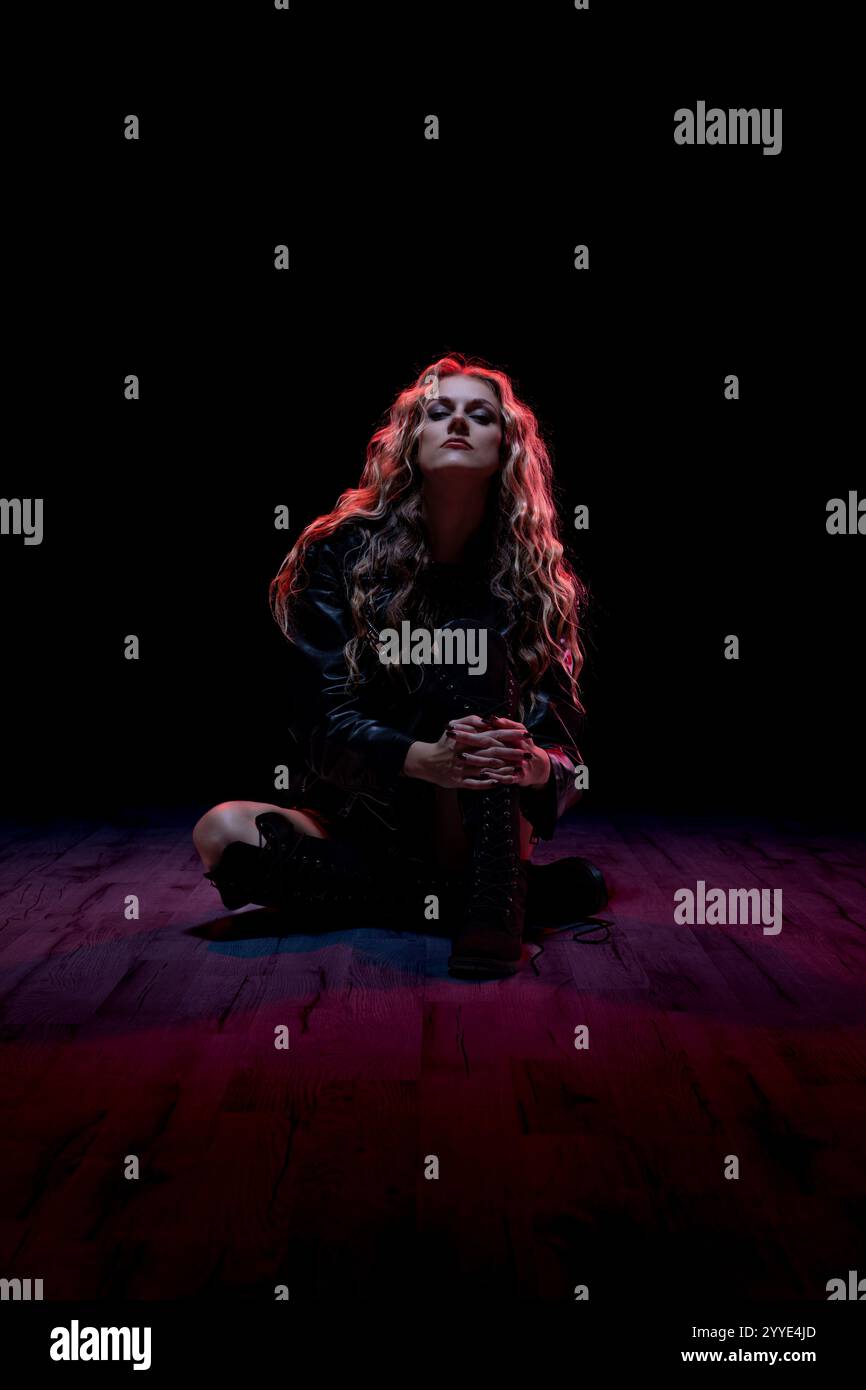 Stunning and Dramatic Portrait captured in Low Light, showcasing an ...