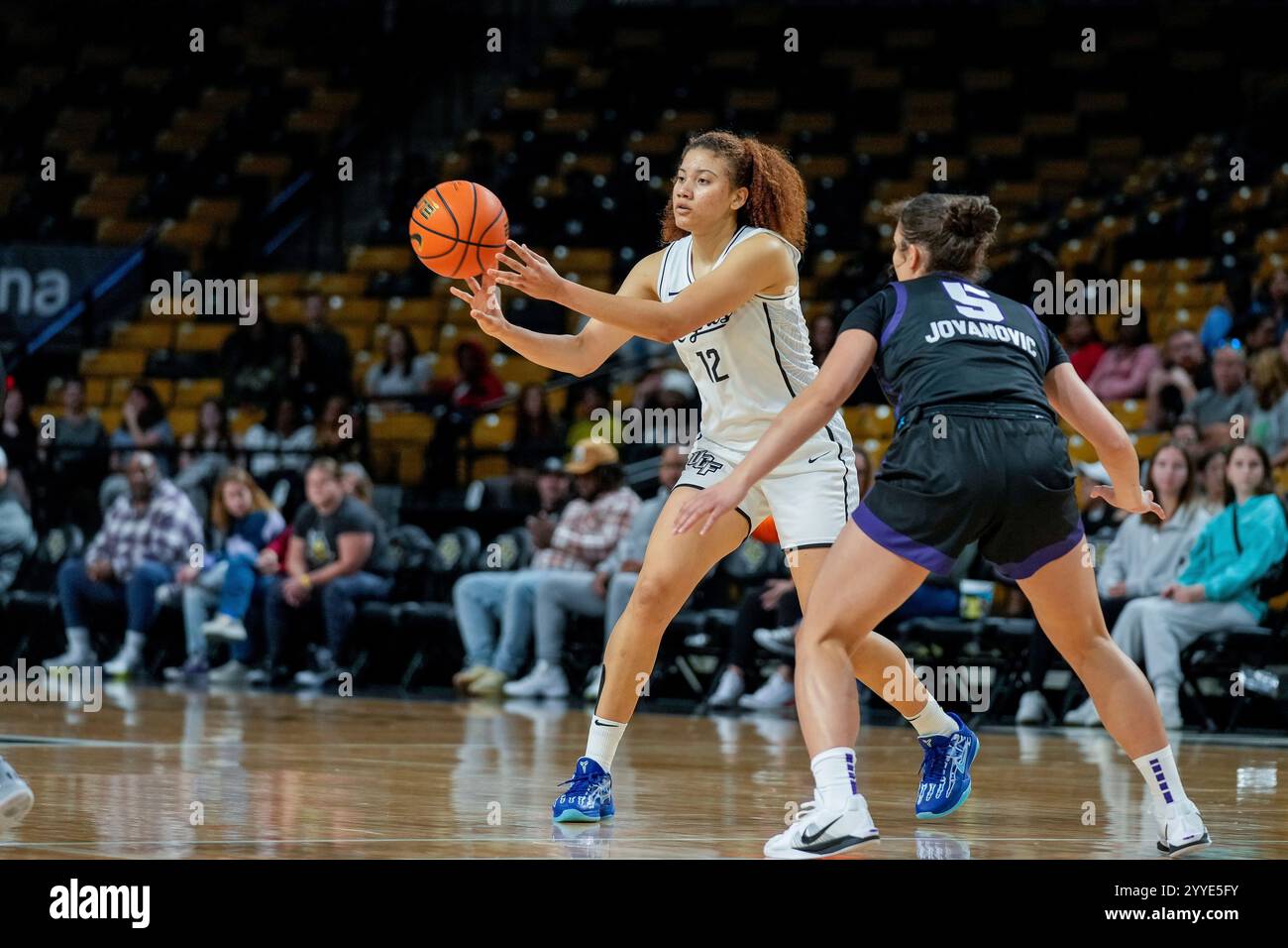 ORLANDO, FL - DECEMBER 21: UCF Knights guard Emely Rodriguez (12 ...