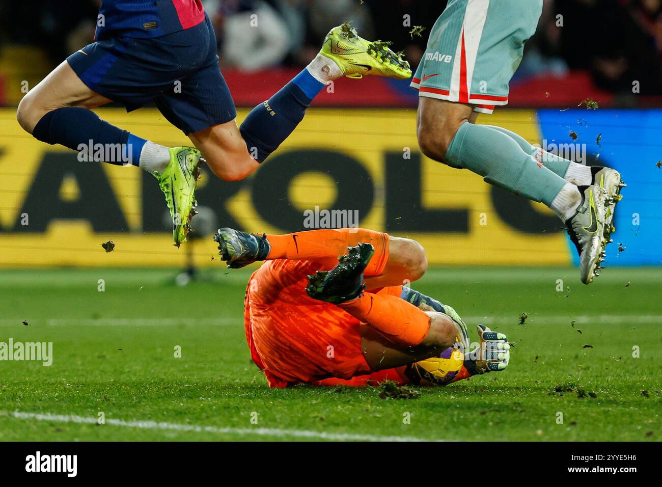 Atletico Madrid's goalkeeper Jan Oblak saves the ball during the ...