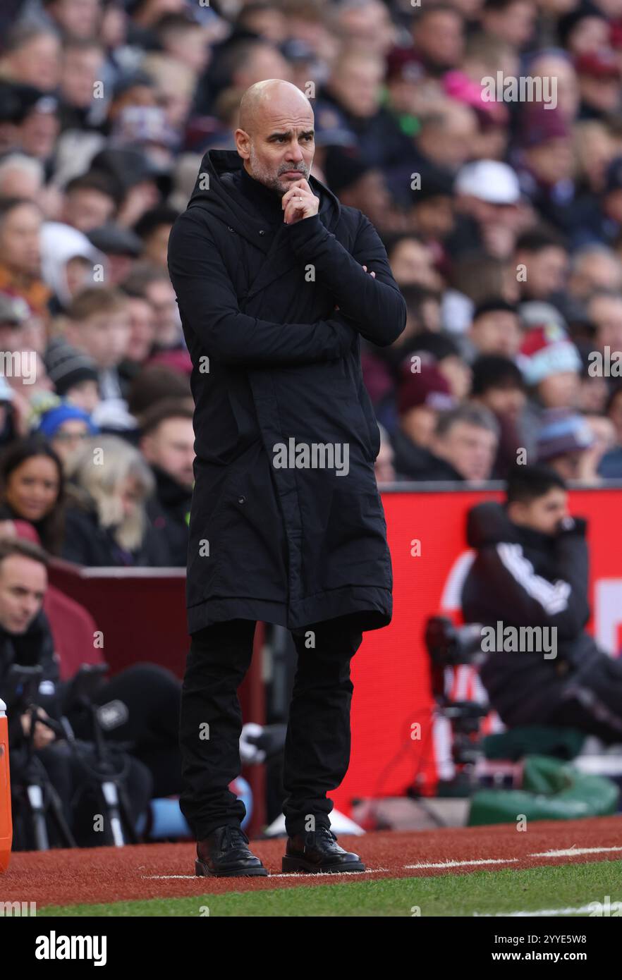 Birmingham, UK. 21st Dec, 2024. Pep Guardiola (Man City manager) at the ...