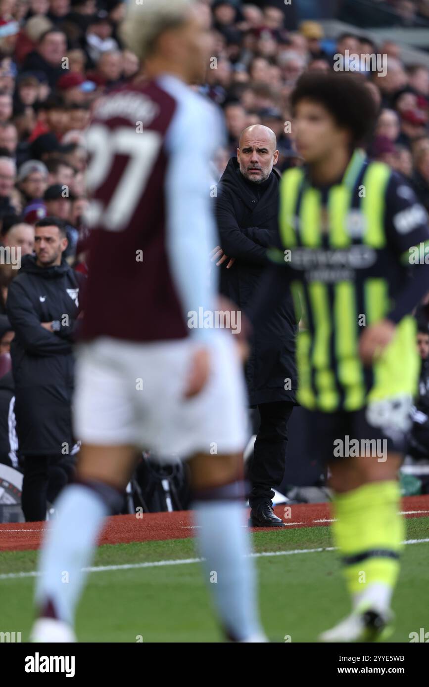 Birmingham, UK. 21st Dec, 2024. Pep Guardiola (Man City manager) at the ...