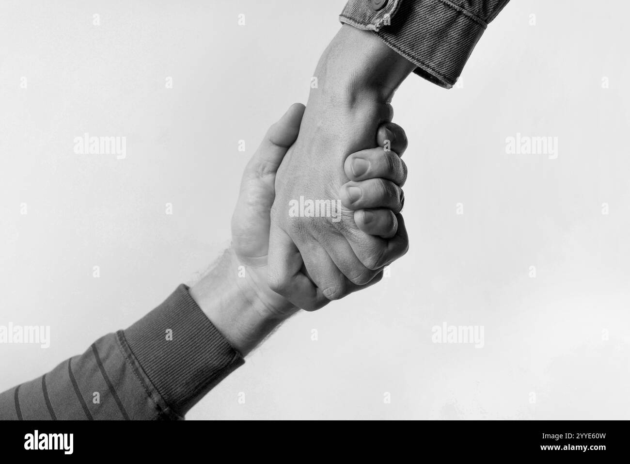 Help and support. People holding hands on light grey background ...