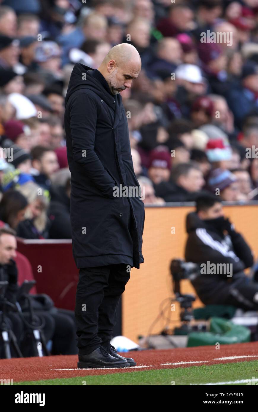 Birmingham, UK. 21st Dec, 2024. Pep Guardiola (Man City manager) at the ...