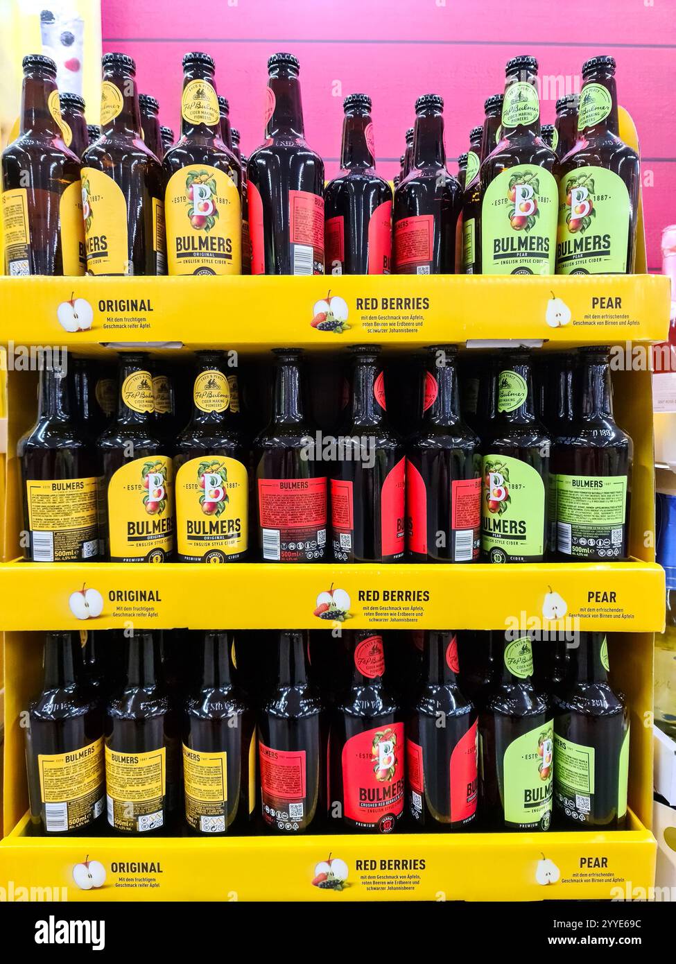 Kiel, Germany - 05. December 2024: Numerous differently coloured ...