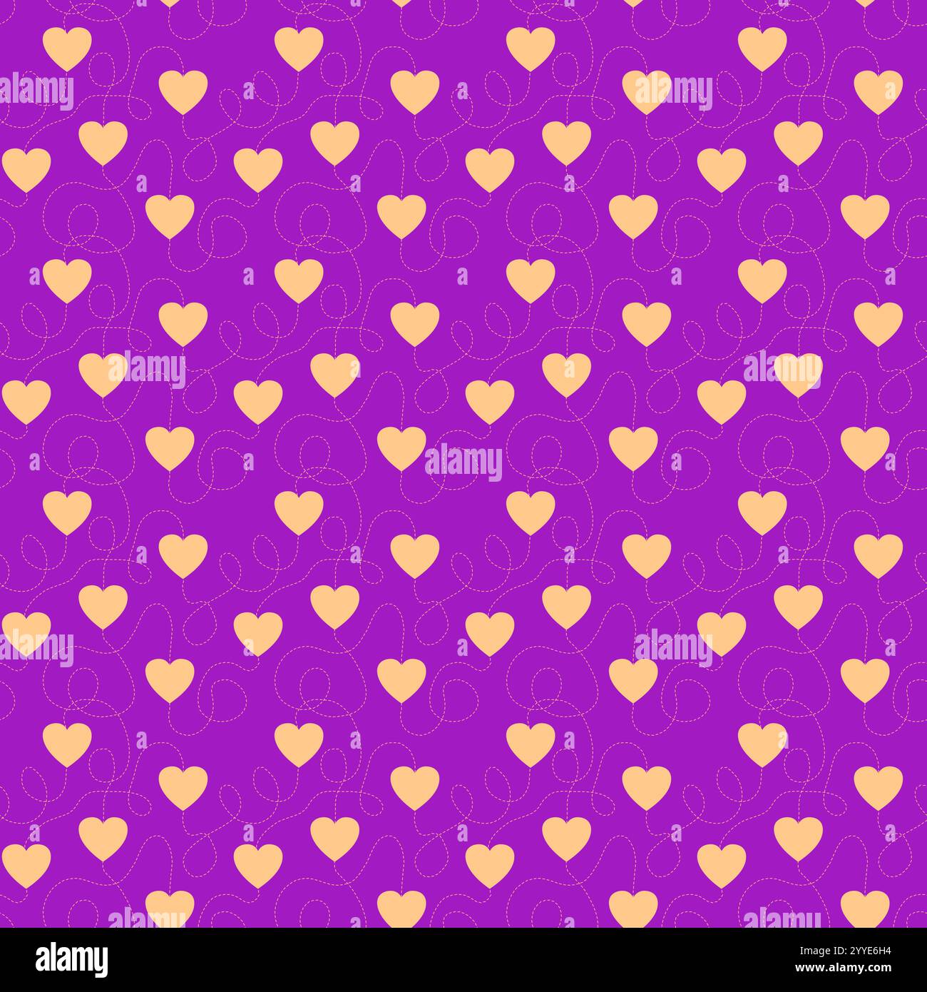 Valentine love hearts seamless 14 February pattern for wrapping paper ...