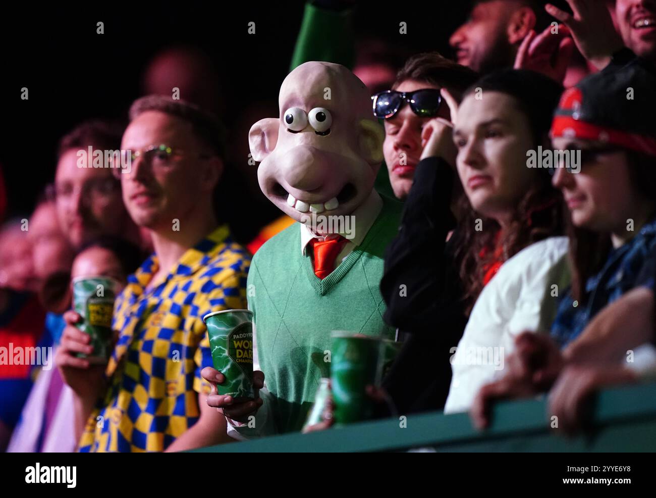 A fan dressed as Wallace from the Wallace & Gromit TV Show on day seven ...
