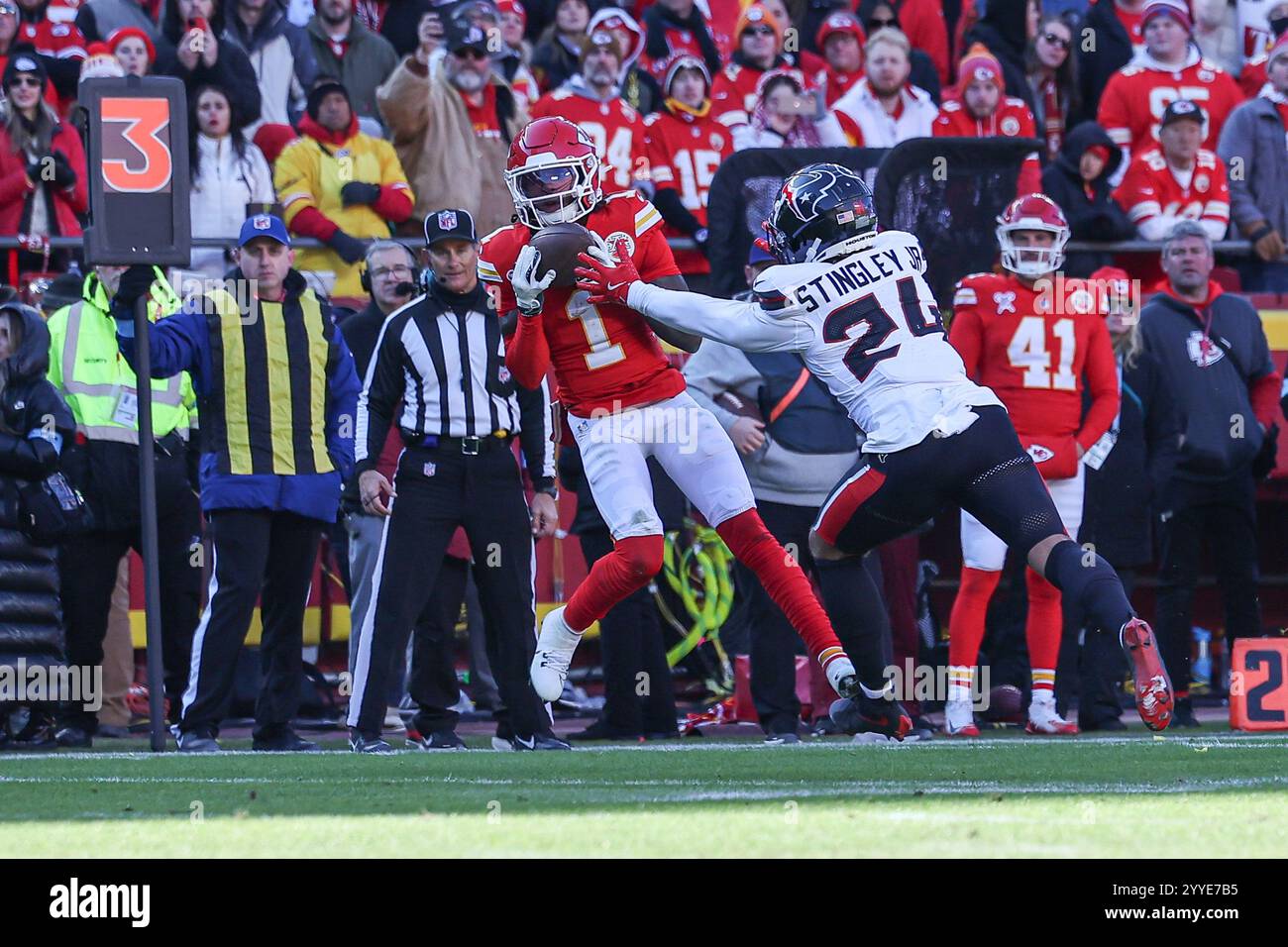 December 21, 2024: Kansas City Chiefs wide receiver Xavier Worthy (1 ...