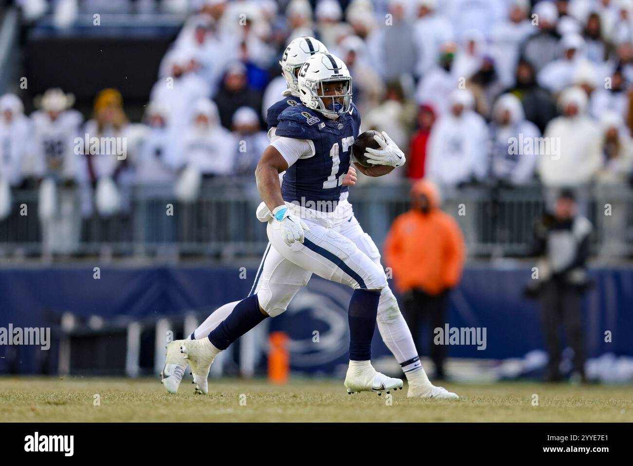 State College, Pennsylvania, USA. 21st Dec, 2024. Penn State Nittany Lions running back KAYTRON ...