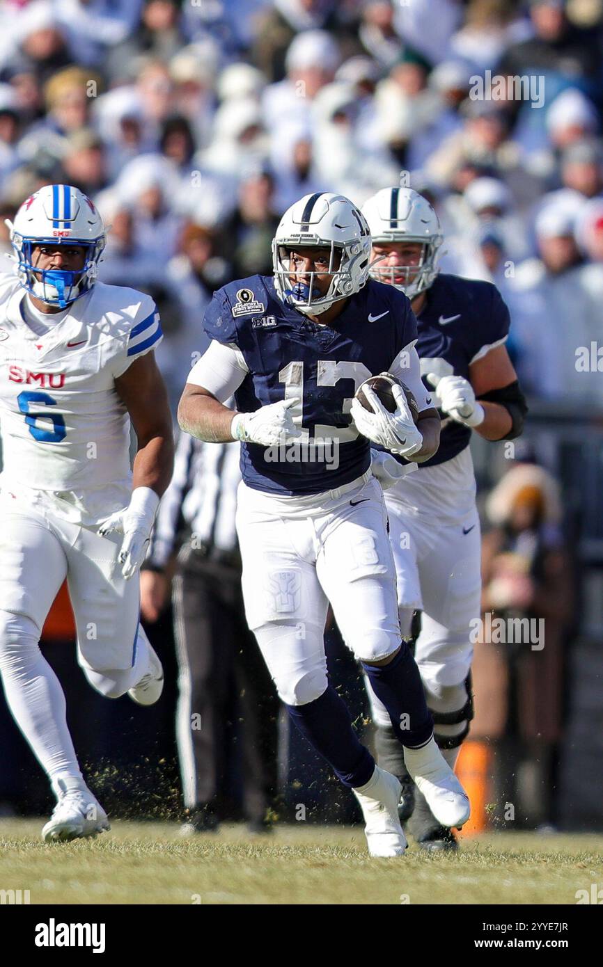 State College, Pennsylvania, USA. 21st Dec, 2024. Penn State Nittany Lions running back KAYTRON ...